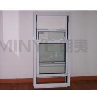 China Vertical Opening Aluminum Up Down Sliding Window Custom Size 1.4mm Profile Double Glazed for sale