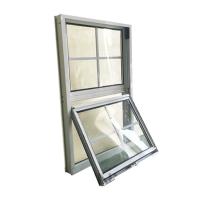 China Vertical Opening Aluminum Up Down Sliding Window Custom Size 1.4mm Profile Double Glazed for sale