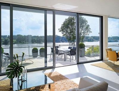 China Waterproof and Windproof PVC Glass Sliding Door for UPVC Door Open Style Sliding for sale