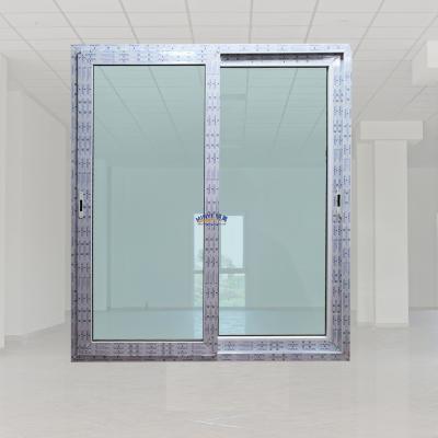 China Waterproof and Windproof PVC Glass Sliding Door for UPVC Door Open Style Sliding for sale