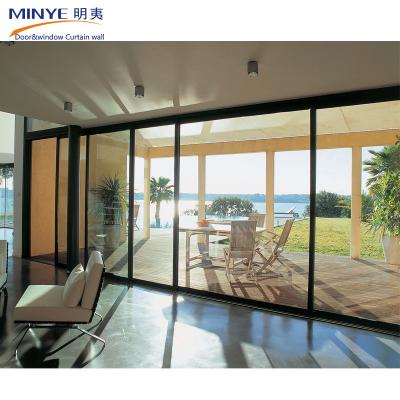 China Main Material Aluminum Alloy Interior Customized Security Sliding Doors with Fly Screen for sale