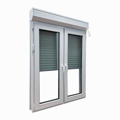 China Modern Design UPVC Casement Window with Roller Shutters Good Sealing and High Strength for sale