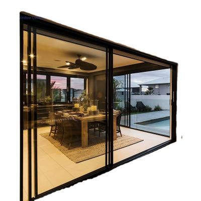 China 2.0mm Profile Thickness Modern Aluminum Glass Sliding Windows and Doors for Interior for sale