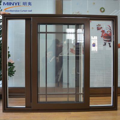中国 1.4mm-2.0mm プロファイルの厚さとグリッドの必要性とのカスタマイズされた鉄窓グリルデザイン 販売のため