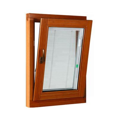 China Vertical Opening Villa Aluminium Chain Winder Top Hung Window with and Timber Reveal for sale