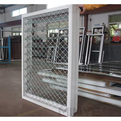 China Janela de alumínio com malha de ladrão personalizável e padrão de abertura horizontal à venda