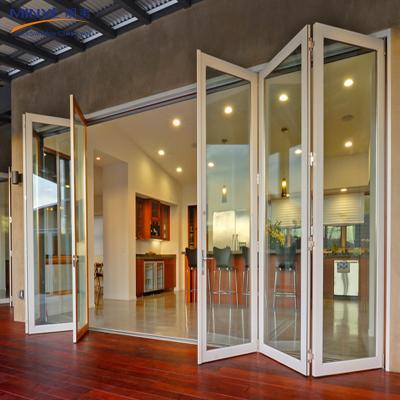 China 2.5mm Profile Thickness Chinese Top Aluminum Bi-Folding Door/Partition Wall Design for sale