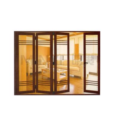 Cina Di design tedesco Rivestimento isolante acustico Porta principale in alluminio finito con porte pieghevoli in vendita