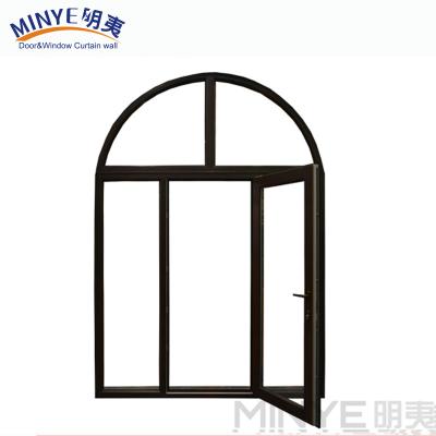 Cina Finestre in alluminio con telaio in legno e apertura orizzontale nel design moderno in vendita