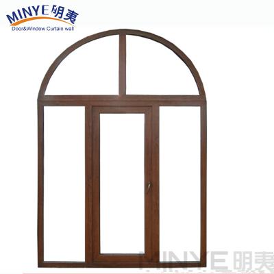 Cina Finestre in alluminio con telaio in legno e apertura orizzontale nel design moderno in vendita