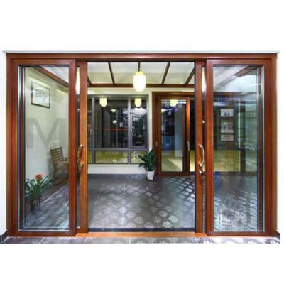 China Dimensões personalizadas Interior de alumínio com vidro duplo Porta deslizante para casas modernas à venda