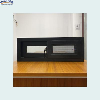 China Horizontaal openend patroon Warmte-isolatie Aluminium schuifvensters met muggennet Te koop