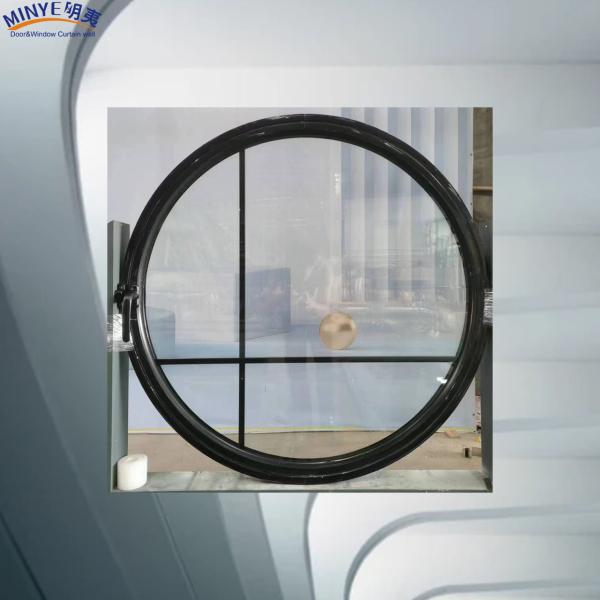 Quality Round Glass Windows with Moon Window Shade and FiberGlass Screen Netting for sale