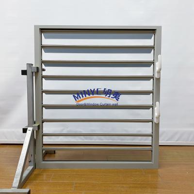 China Ventilatie Aluminium glazen luiken Vensters met handgreep slot Te koop