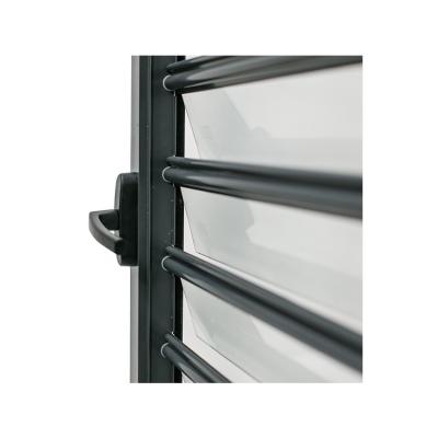 China Ventilatie Aluminium glazen luiken Vensters met handgreep slot Te koop