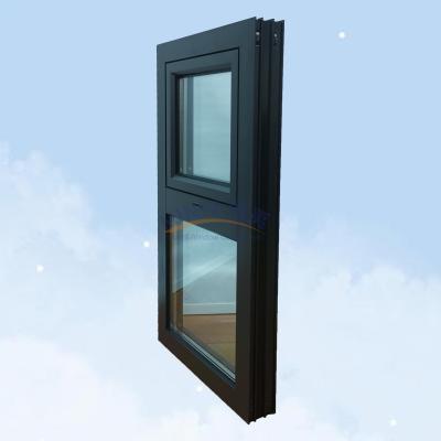 China Moderne luxe regenbestendig aluminium frame swing awning Casement ramen met dubbel glas Te koop