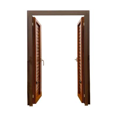 Cina Finestra di chiusura orizzontale in alluminio con finitura in legno in vendita