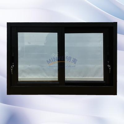 China Balcón a medida Ventoso Normal de doble panel de aluminio deslizante de vidrio en venta