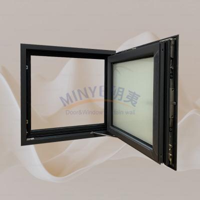 中国 特殊設計 ガラスにグリル 熱断裂 二方向 オープン 傾斜 ターン カーセメント 窓 販売のため