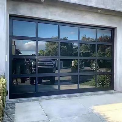 China Aluminium legering vouwgarage en magazijn deur warmte-isolatie waterdicht geluidsdicht Te koop