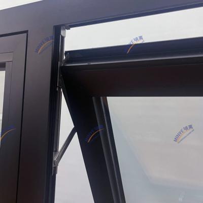 China Custom Colors Aluminium Casement en Awning Windows met dubbel gehard glas Te koop