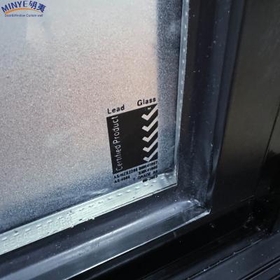 China Aluminium raam thermisch doorbreken luifel venster met dubbel gehard glas en houten subframe Te koop