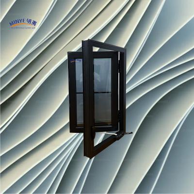 China Moderne thermische doorbraak aluminium ruit met gespleten strook dubbel gehard glas Te koop