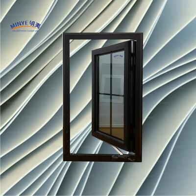 China Moderne thermische doorbraak aluminium ruit met gespleten strook dubbel gehard glas Te koop