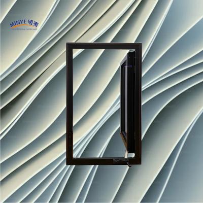China Moderne thermische doorbraak aluminium ruit met gespleten strook dubbel gehard glas Te koop