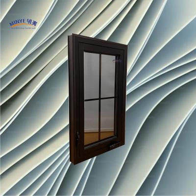 China Moderne thermische doorbraak aluminium ruit met gespleten strook dubbel gehard glas Te koop