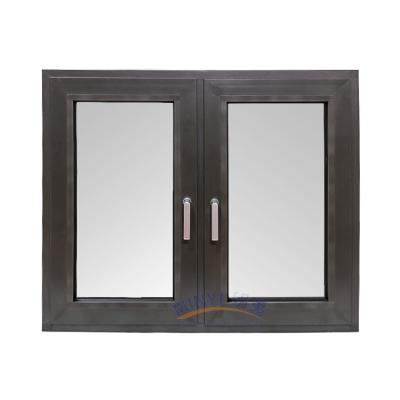 China Ventana de aluminio impermeable con bandas de sellado EPDM y vidrio doble templado en venta