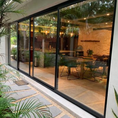China Waterdichte stacker deur voor huis patio ontwerp warmte-isolatie geluiddichte energiebesparing Te koop