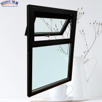 China Customized Double Glass Awning Window Windproof 4500 Pa Vertical Opening Aluminum for sale