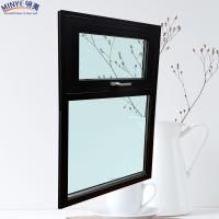 China Customized Double Glass Awning Window Windproof 4500 Pa Vertical Opening Aluminum for sale