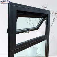 China Customized Double Glass Awning Window Windproof 4500 Pa Vertical Opening Aluminum for sale