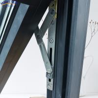 China Customized Double Glass Awning Window Windproof 4500 Pa Vertical Opening Aluminum for sale