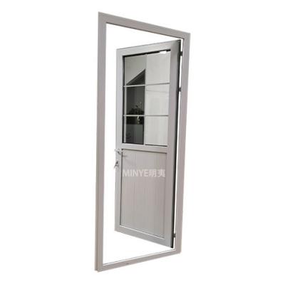 China Tamanho personalizado Hiseng Casa moderna resistente a intempéries exterior Pvc Casement Porta upvc porta à venda
