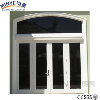 China Tamanho personalizado Hiseng Casa moderna resistente a intempéries exterior Pvc Casement Porta upvc porta à venda