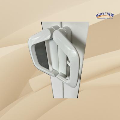 China Buitenwarmtebreuk Aluminium schuifdeur met stapler en dubbelgehard glas Te koop