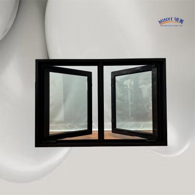 China Ventana de cascada de aleación de aluminio de vidrio doble templado con ventilador de uñas y rotor térmico en venta