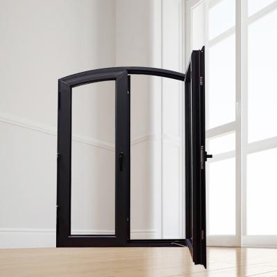 China /Duitsland/Italië Hardware Metalen profiel Zwart-wit boogvenster voor de bouw Te koop