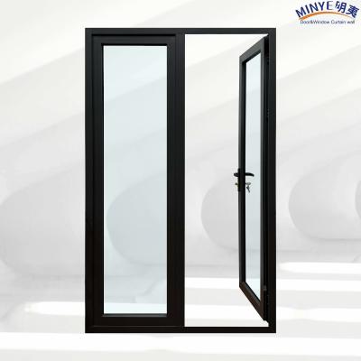 Cina Stile di design postmoderno Doppio vetro rinforzato in polvere rivestito di porta d'ingresso esteriore francese in vendita