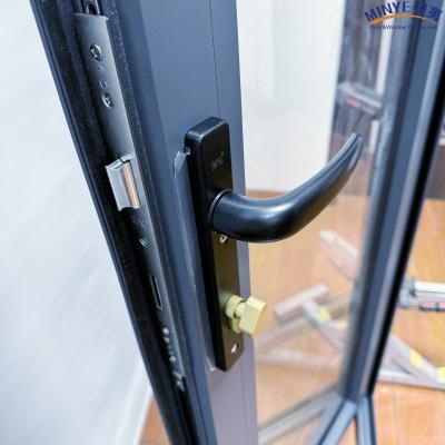 Cina Stile di design postmoderno Doppio vetro rinforzato in polvere rivestito di porta d'ingresso esteriore francese in vendita