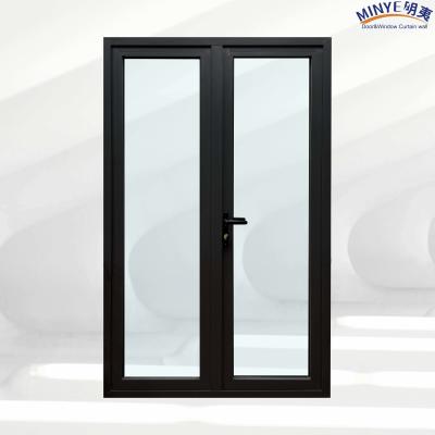 Cina Stile di design postmoderno Doppio vetro rinforzato in polvere rivestito di porta d'ingresso esteriore francese in vendita