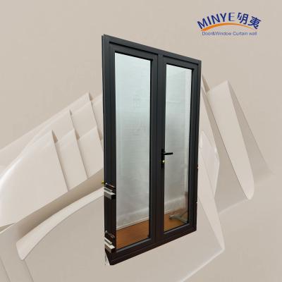 China Gepersonaliseerde Kleur Aluminium legering Casement deur Sterk windweerstand en warmte-isolatie Te koop