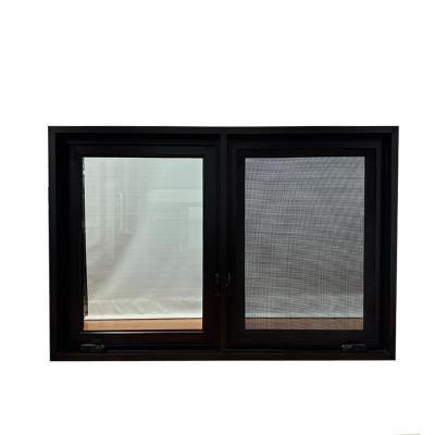 China Glasvezel vouwgevel slaapkamer Grafiek voor winddicht Modern American Casement Window Te koop