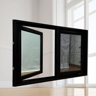 China Glasvezel vouwgevel slaapkamer Grafiek voor winddicht Modern American Casement Window Te koop