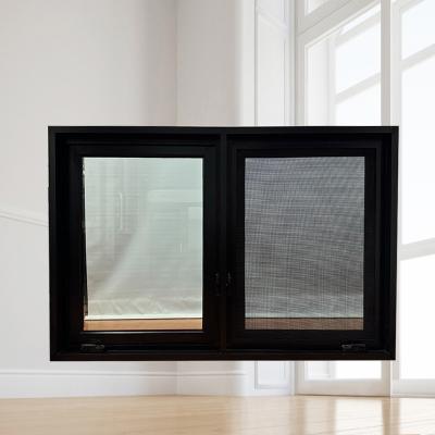 China Glasvezel vouwgevel slaapkamer Grafiek voor winddicht Modern American Casement Window Te koop