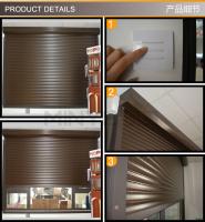 China Windproof Function VERTICAL Opening Pattern Aluminum Alloy Warehouse Door for Storage for sale