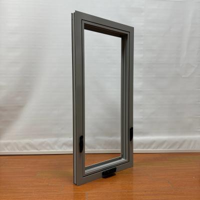 China Dubbelglazen thermisch gebroken aluminium luifelvenster met uitstekende afdichting Te koop